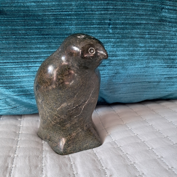 Hand Crafted | Art | Rare Vintage 96s Inuit First Nations Steatite Owl ...